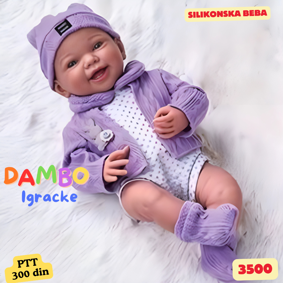 Silikonska beba 41 cm - Igracke Dambo