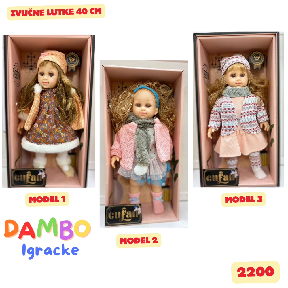 Zvučne lutke 40 cm - Igracke Dambo